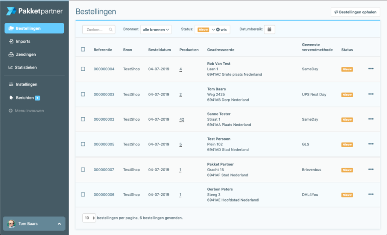 pakketpartner-dashboard-zomer-2019 - Pakketpartner